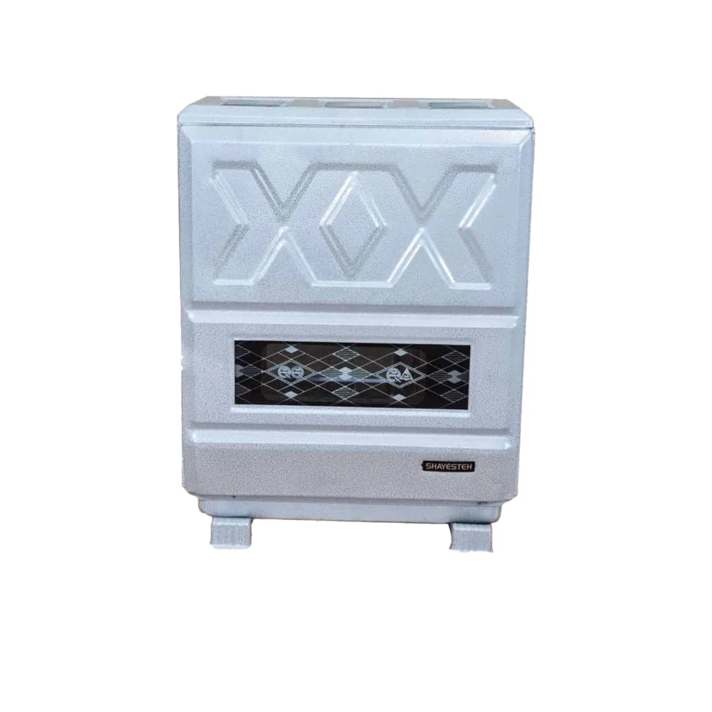 بخاری گازی شایسته مدل دودکشدار Jk8 2008 سفید الوقسطی
